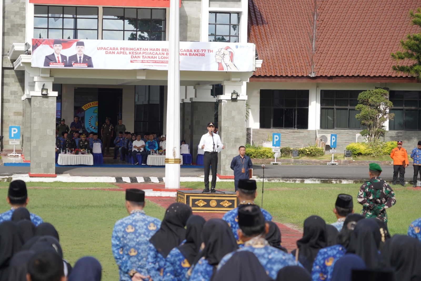 Pemkab OKI Gelar Apel Gabungan, Tingkatkan Disiplin ASN dan Siaga Bencana