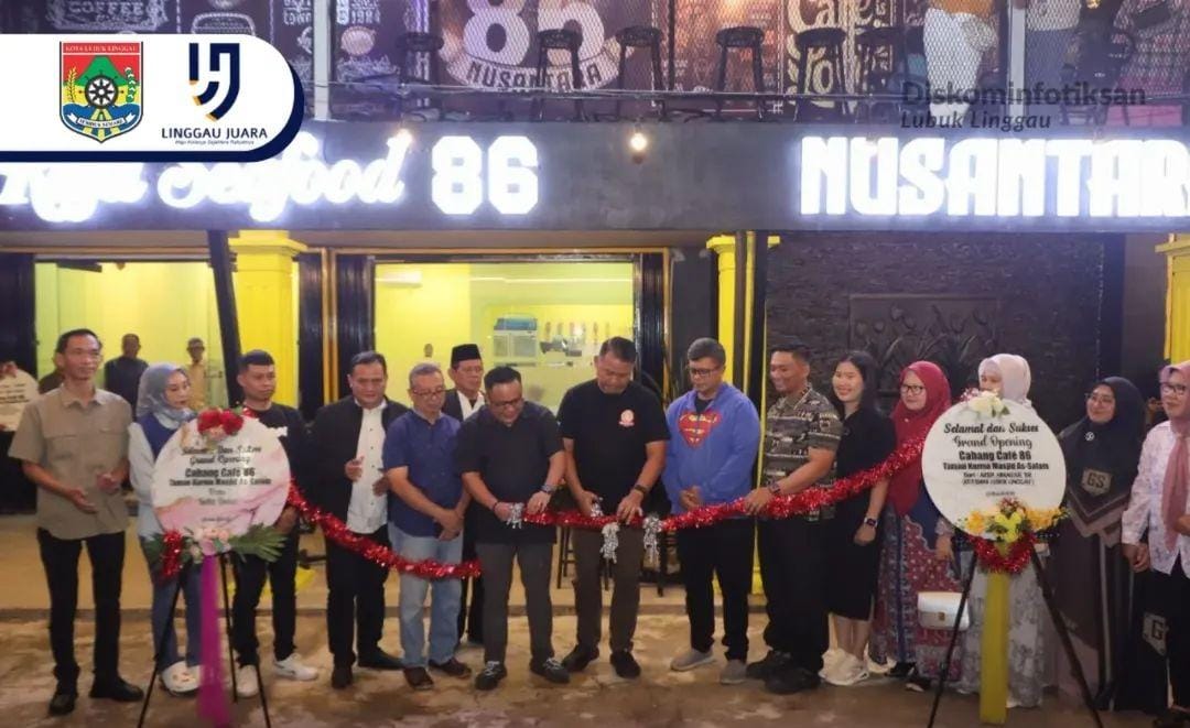 Sekda Lubuklinggau H Trisko Defriyansa Hadiri Grand Opening Cafe 86 ...