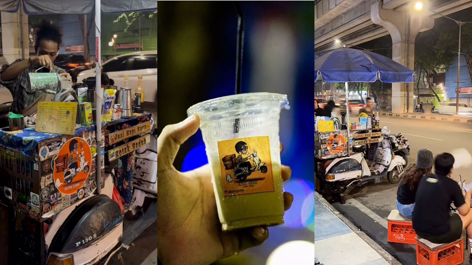 Ngopi di Warung Kopi Vespa Pinggir Jalan, Vibesnya Bandung Banget!